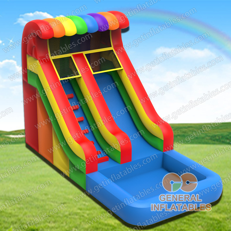 Rainbow water slide | Inflatable Water Slides | Products | Getinflatables